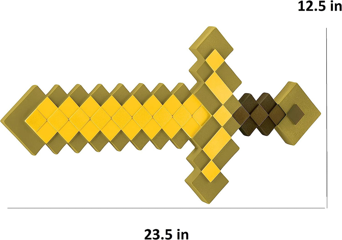 Official Minecraft Gold Sword – Toys 'N' Geek