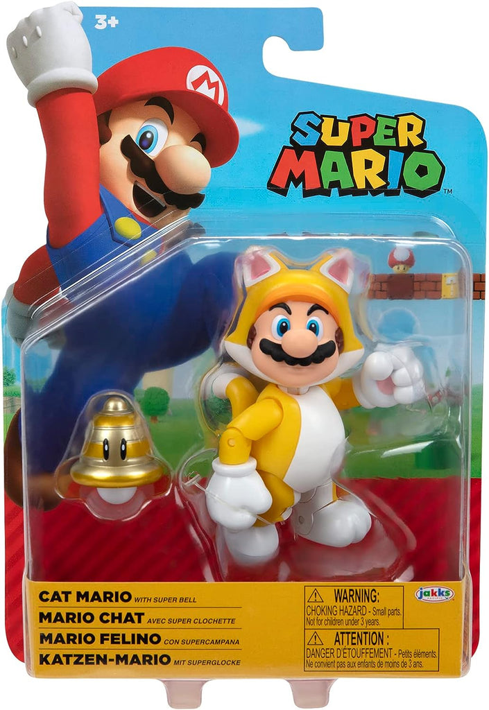 Super Mario: Cat Mario w/ Super Bell 10cm Figure – Toys 'N' Geek